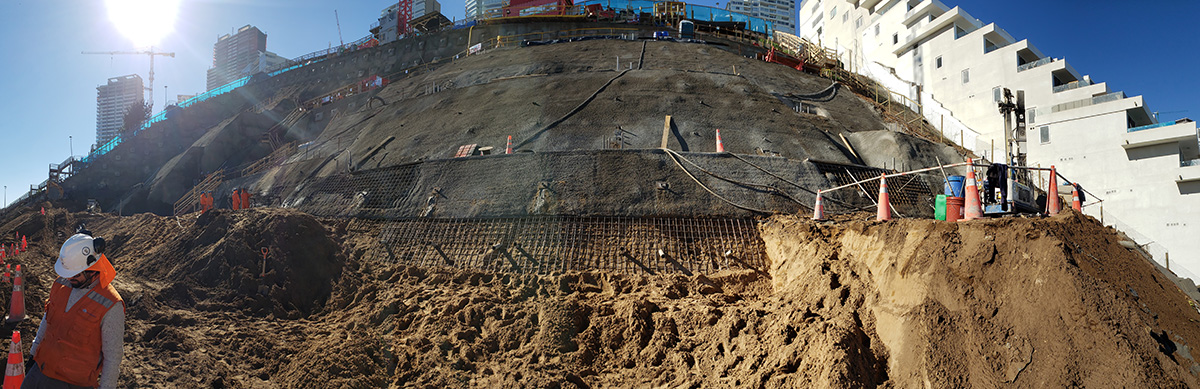 Entibación de taludes